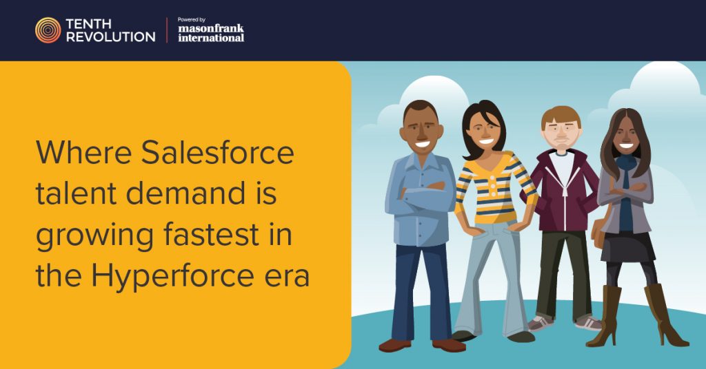 Where Salesforce talent demand is growing fastest in the Hyperforce era